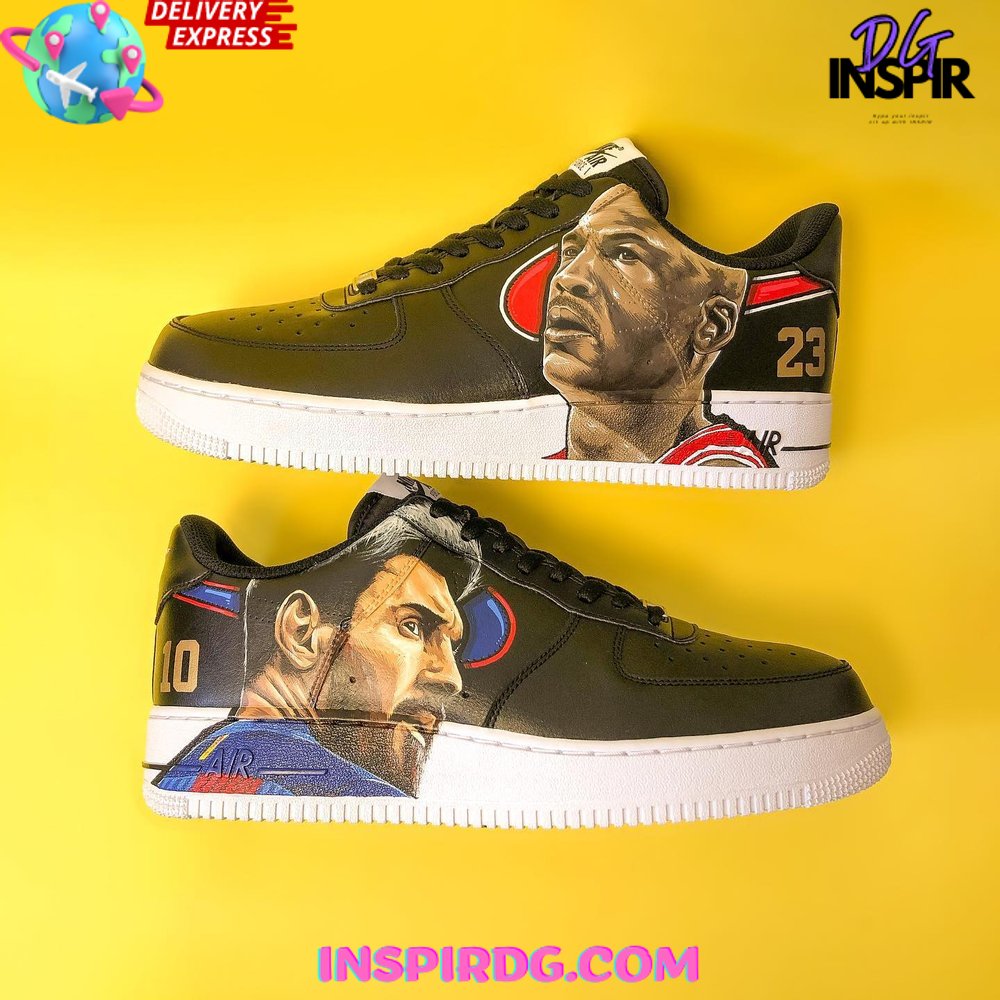 Michael Jordan x Lionel Messi Limited Edition Air Force 1 - InspirDG