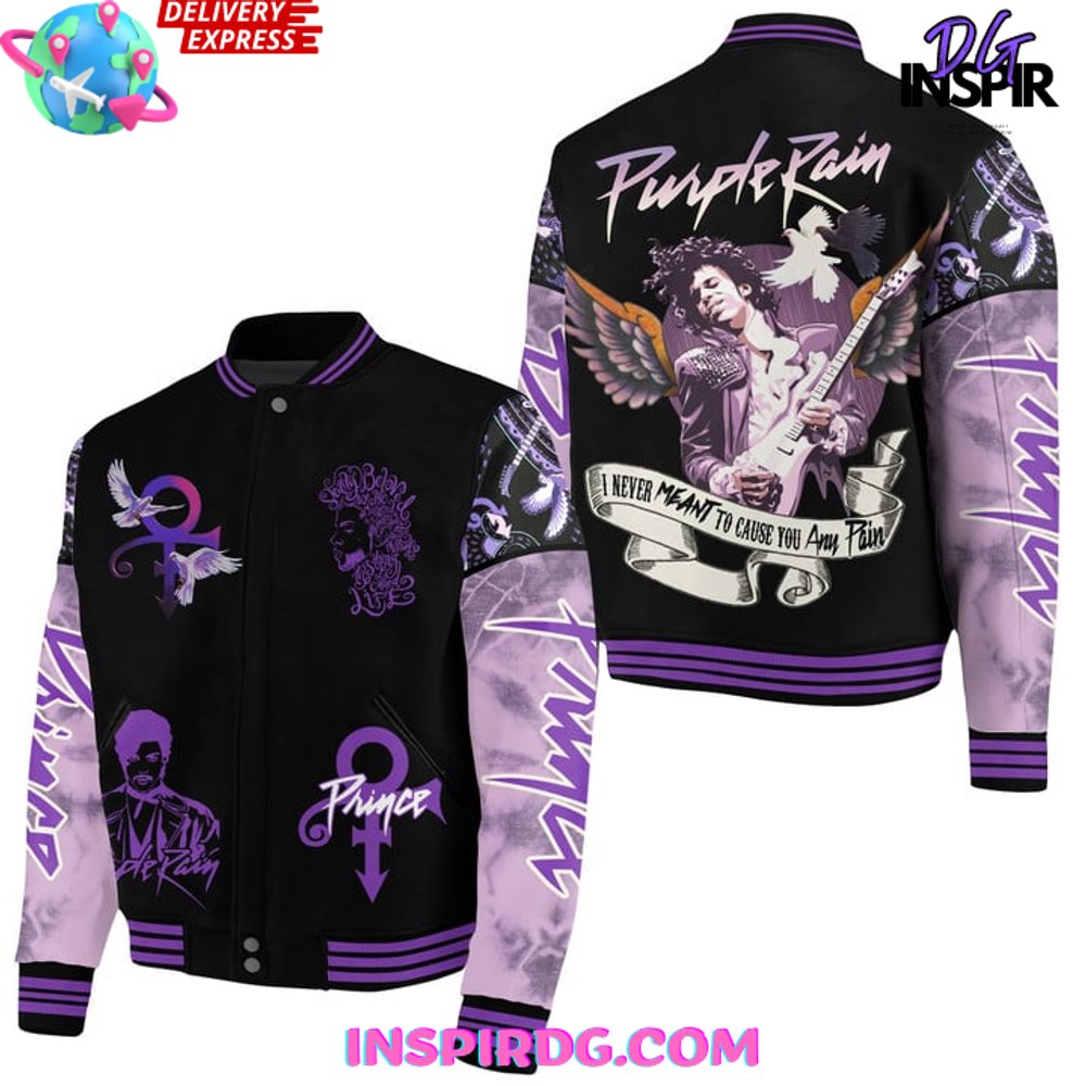 Prince Purple Rain Limited Edition Baseball Jacket - InspirDG