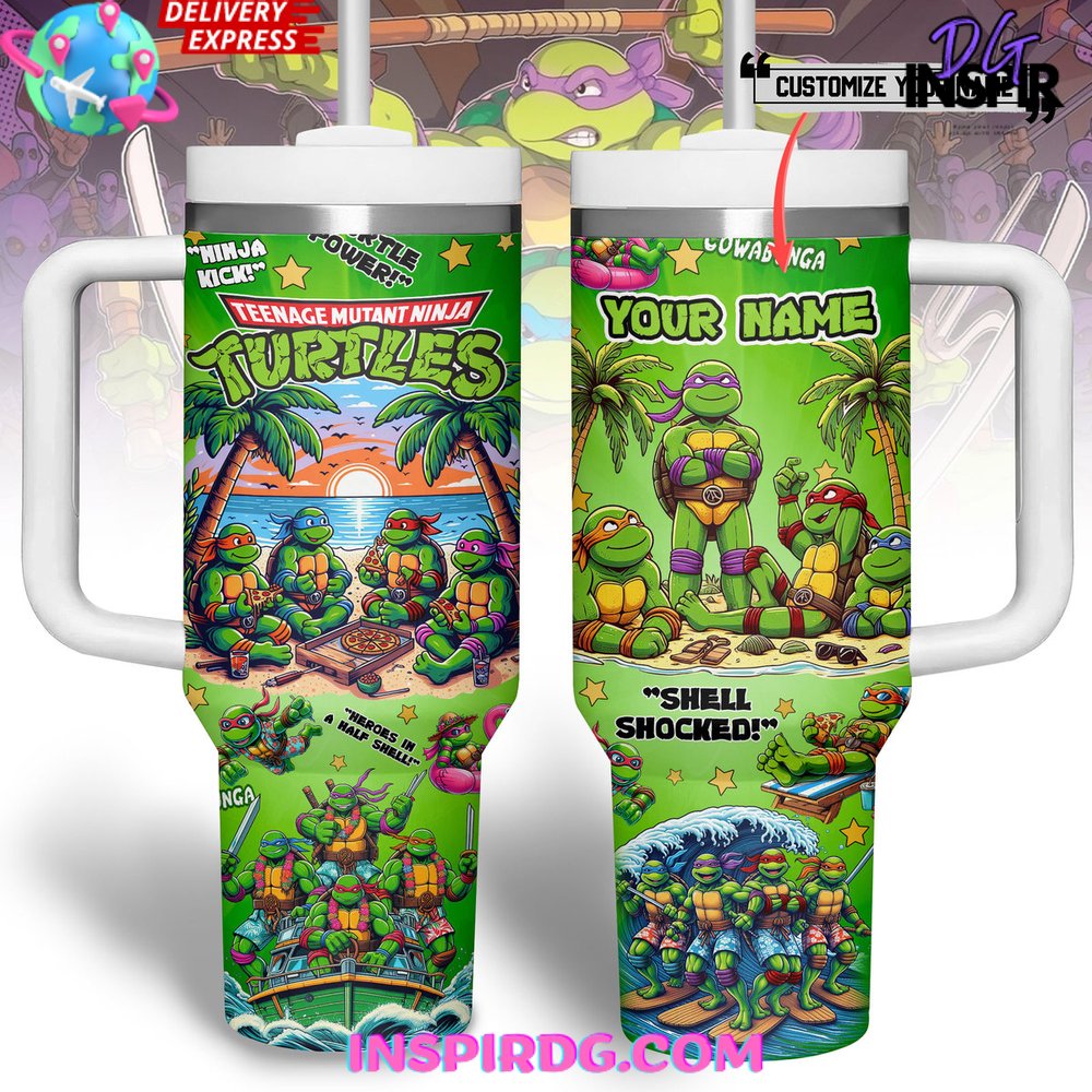 Teenage Mutant Ninja Turtles Summer Custom Name Stanley Tumble - InspirDG