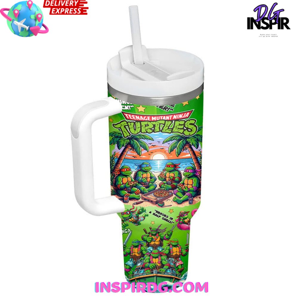Teenage Mutant Ninja Turtles Summer Custom Name Stanley Tumble - InspirDG