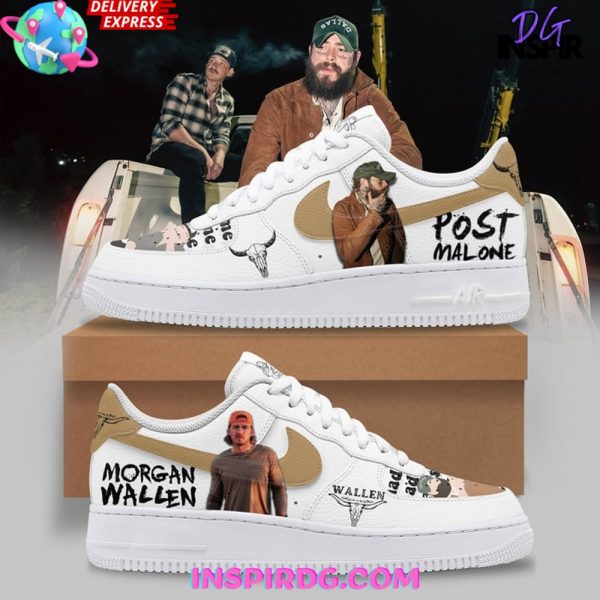Post Malone x Morgan Wallen Nike Air Force 1 - InspirDG